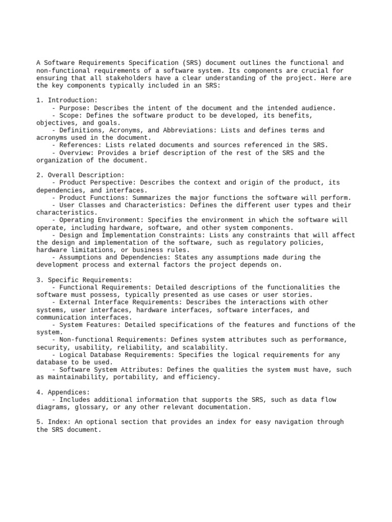 IEEE Standard SRS | PDF | Systems Thinking | Information Science