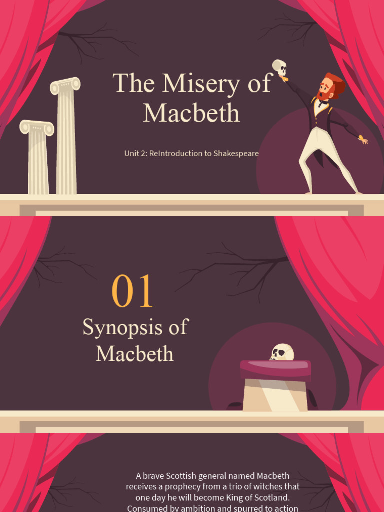 RESOURCE The Misery of Macbeth' PowerPoint | PDF | Macbeth | Shakespearean Tragedies