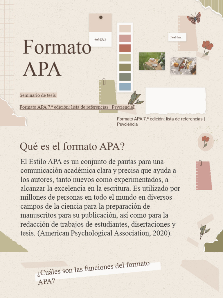Tema 3 Formato Apa | PDF | Estilo apa | Bibliografía