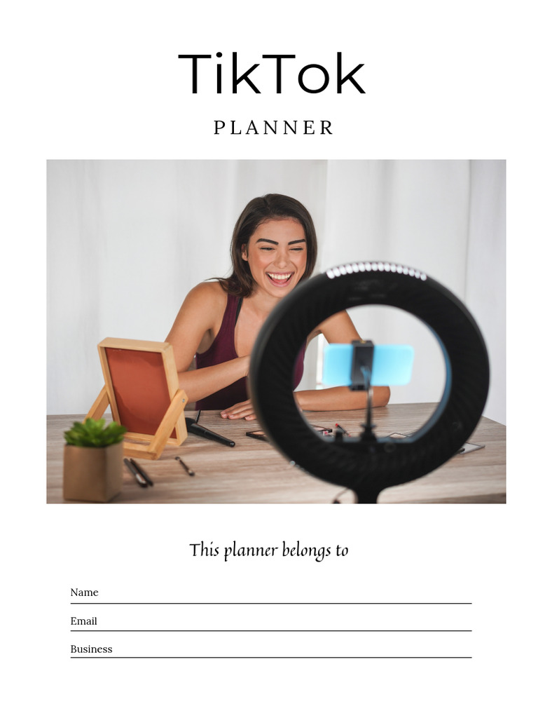 TikTok Planner Canva A4 | PDF | Target Audience | Hashtag