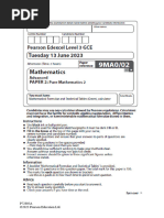 Edexcel A Level Maths Mock Set 1 | PDF | Equations | Cartesian ...
