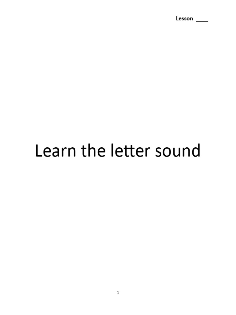 Elemental Phonics Level 1 | PDF