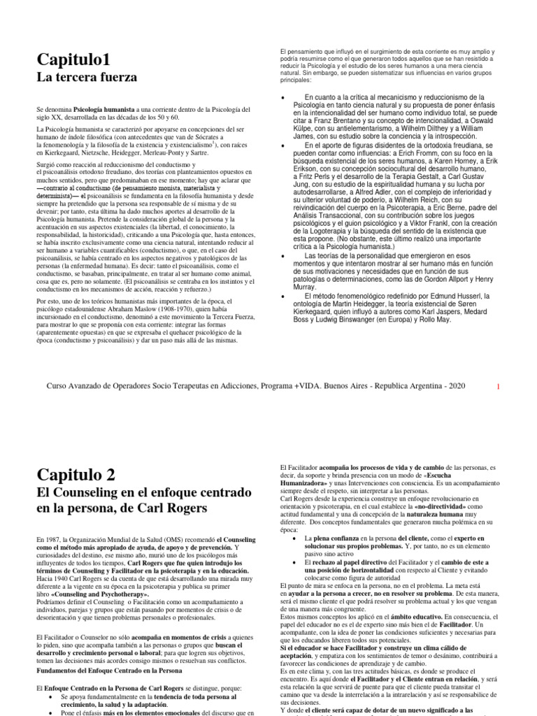 Manual Del Curso Modulo 1 | PDF | Psicologia humanista | Despachador de drogas