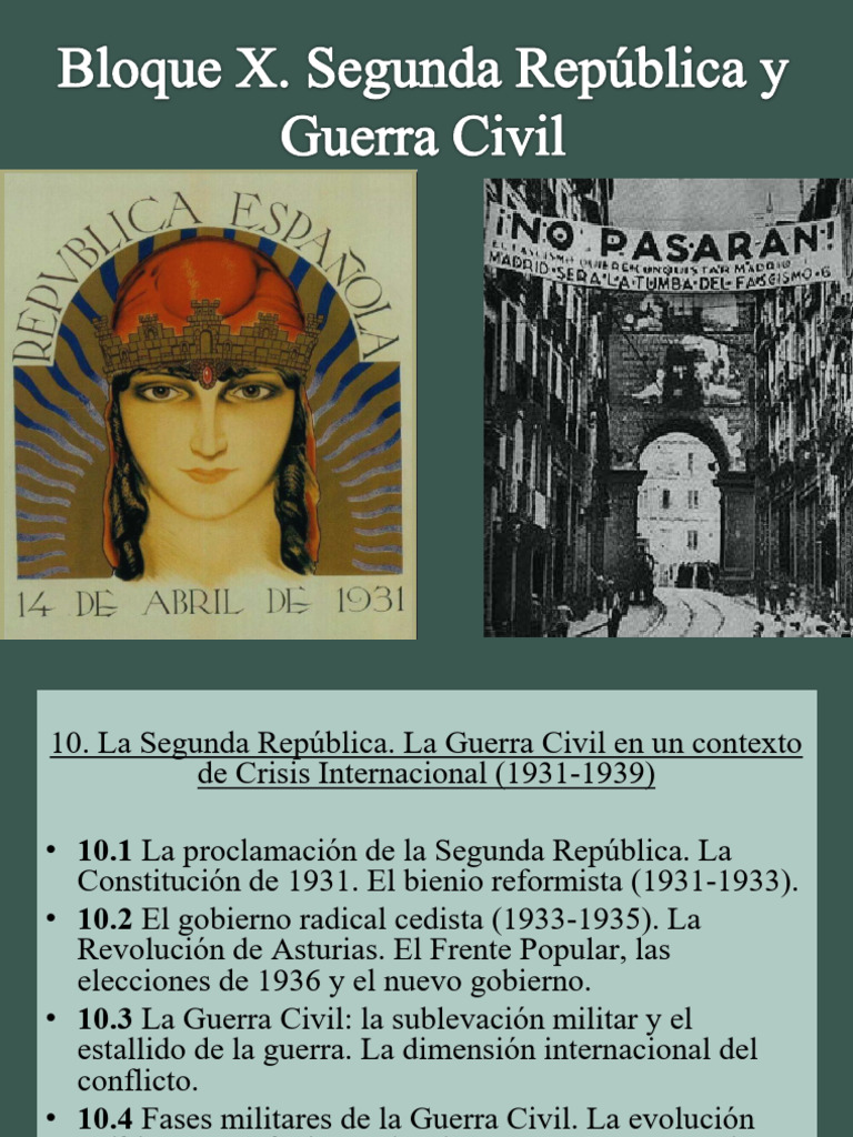 Segunda República y Guerra Civil | PDF | Francisco franco | guerra ...