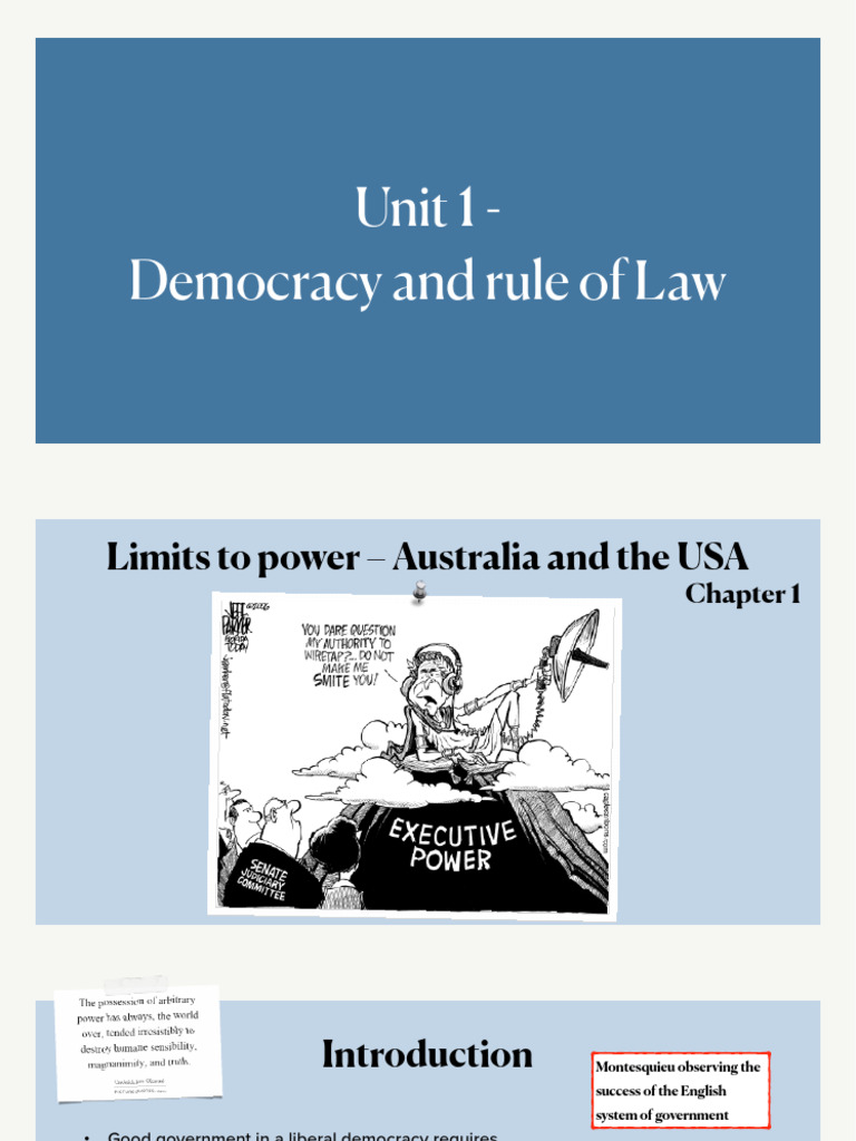 12 PAL Chapter 1 Limits To Power - Australia and The USA | PDF ...