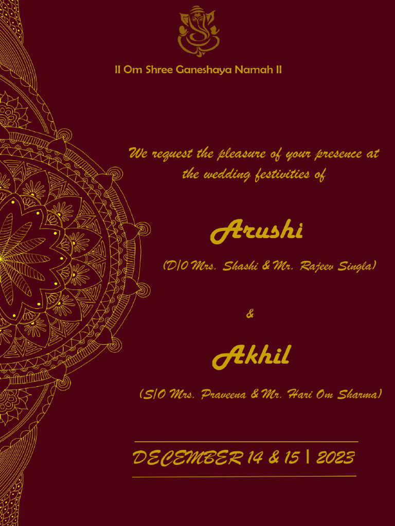 Wedding Card | PDF