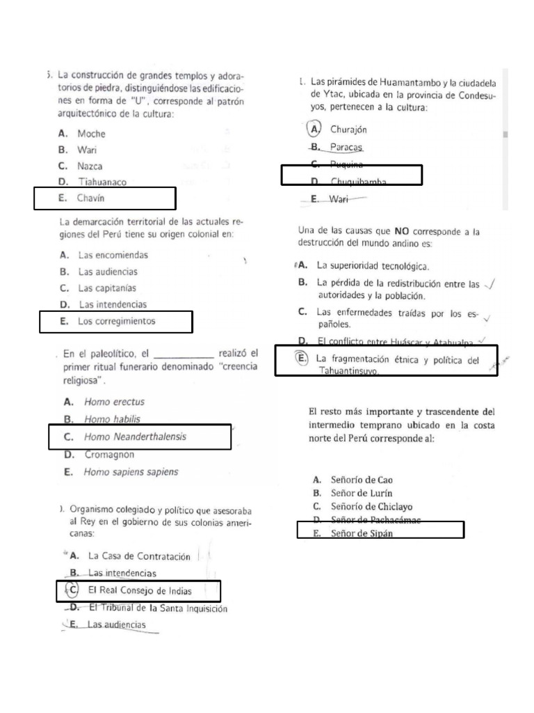 Preguntas Historia 3.. | PDF