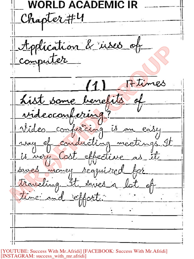 Xi-Computer Chap#4 Important Short Ans by World Academic Ir | PDF Xi-Computer Chap#4 Important Short Ans by World Academic Ir | PDF