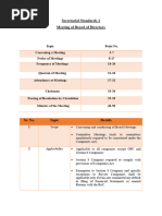Revised Secretarial Standard on Board Meetings | PDF | Quorum | Board ...