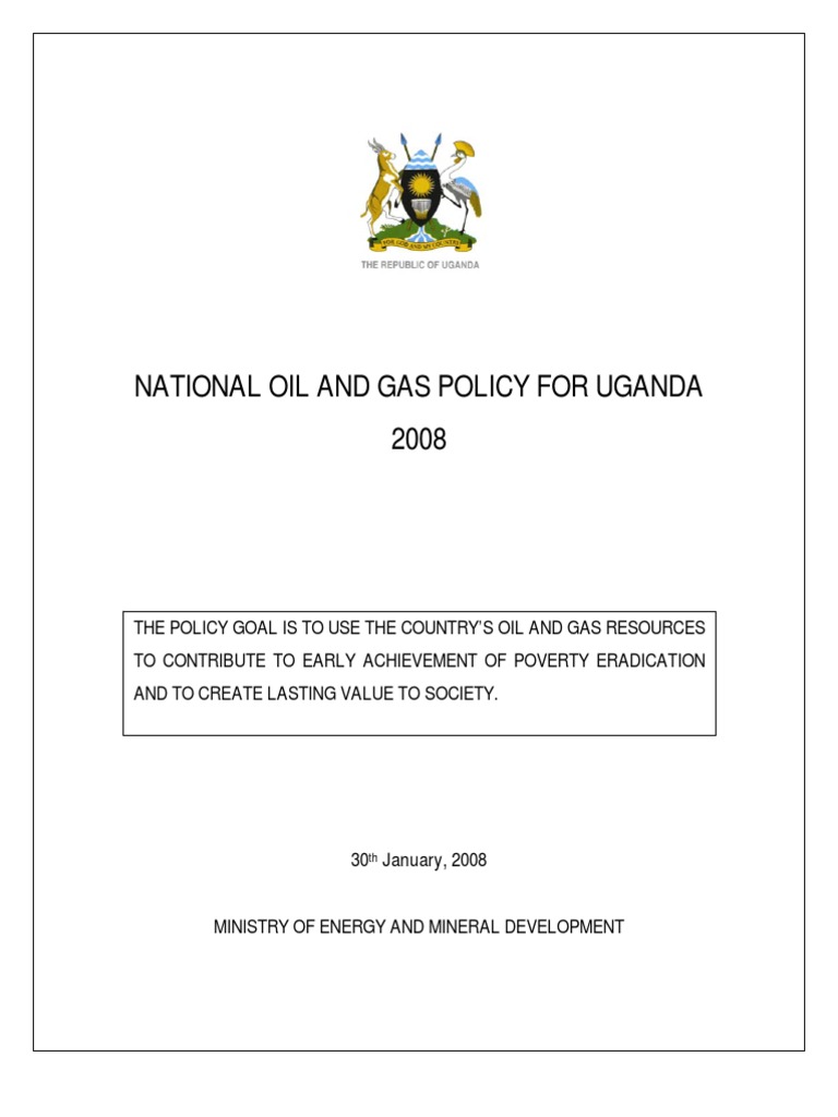 Oil and Gas Policy 2008 | PDF | Petroleum Reservoir | Petroleum