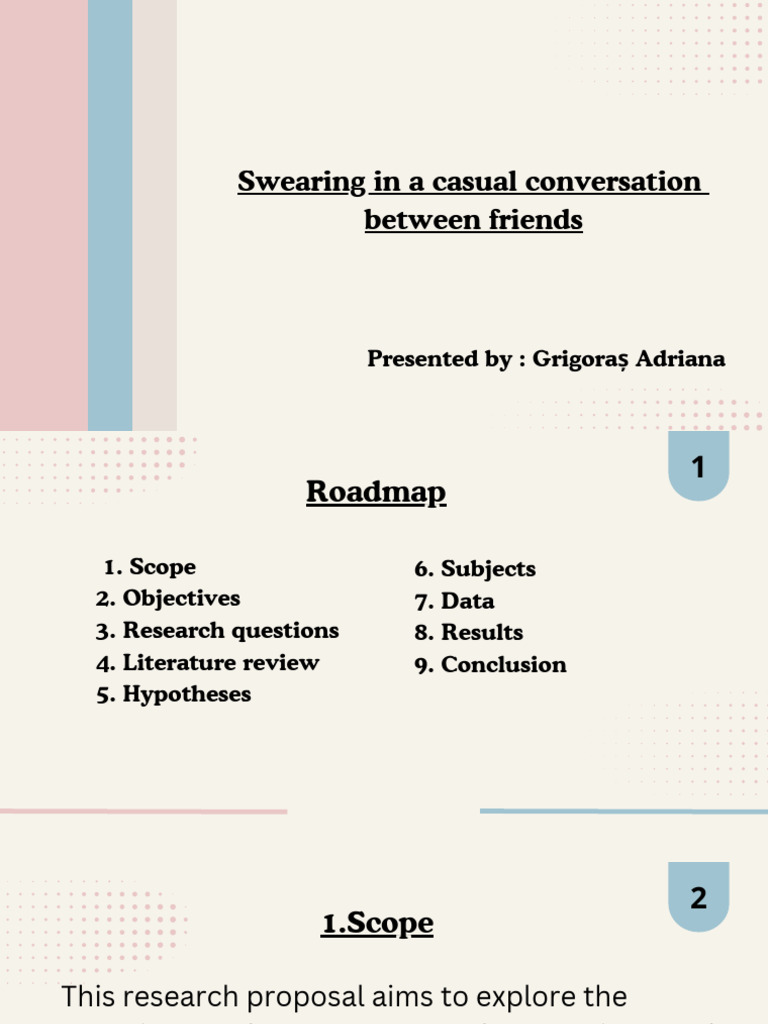 Swearing Presentation | PDF | Profanity | Conversation