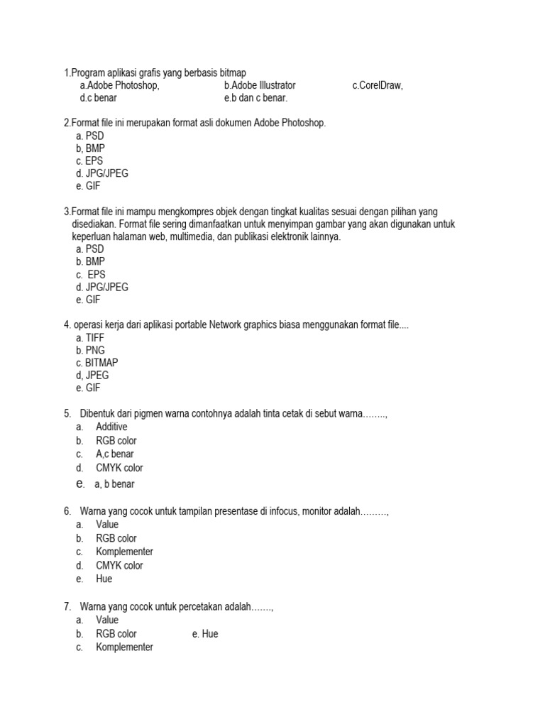 Bank Soal DDG | PDF