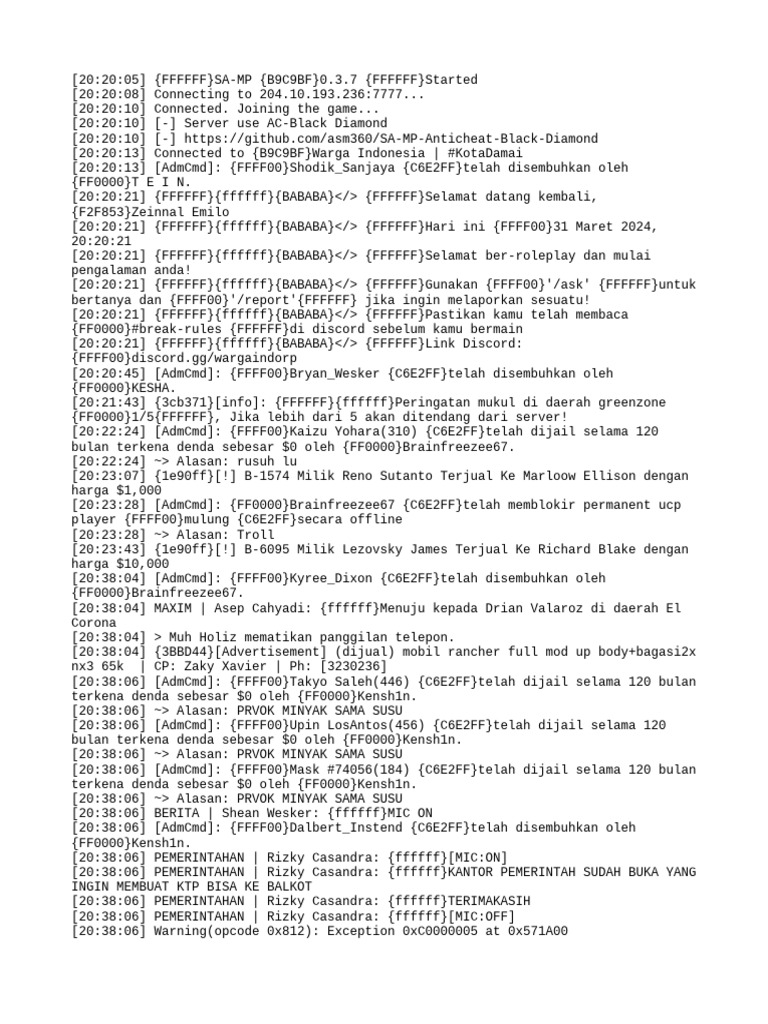Chat Log | PDF