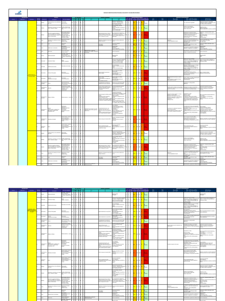 Matriz Peligros Alumbrado Publico 09-06-2020 Rev 06 Version 1 | PDF | Medicina CLINICA ...