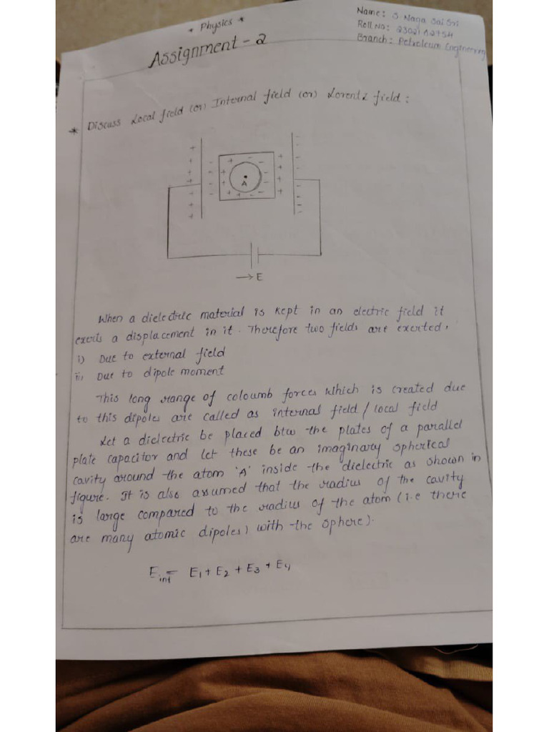 Physics Assignment 1 2 Pdf