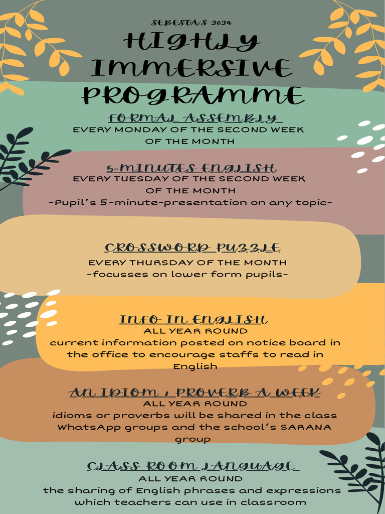 Highly Immersive Programme: Formal Assembly | PDF