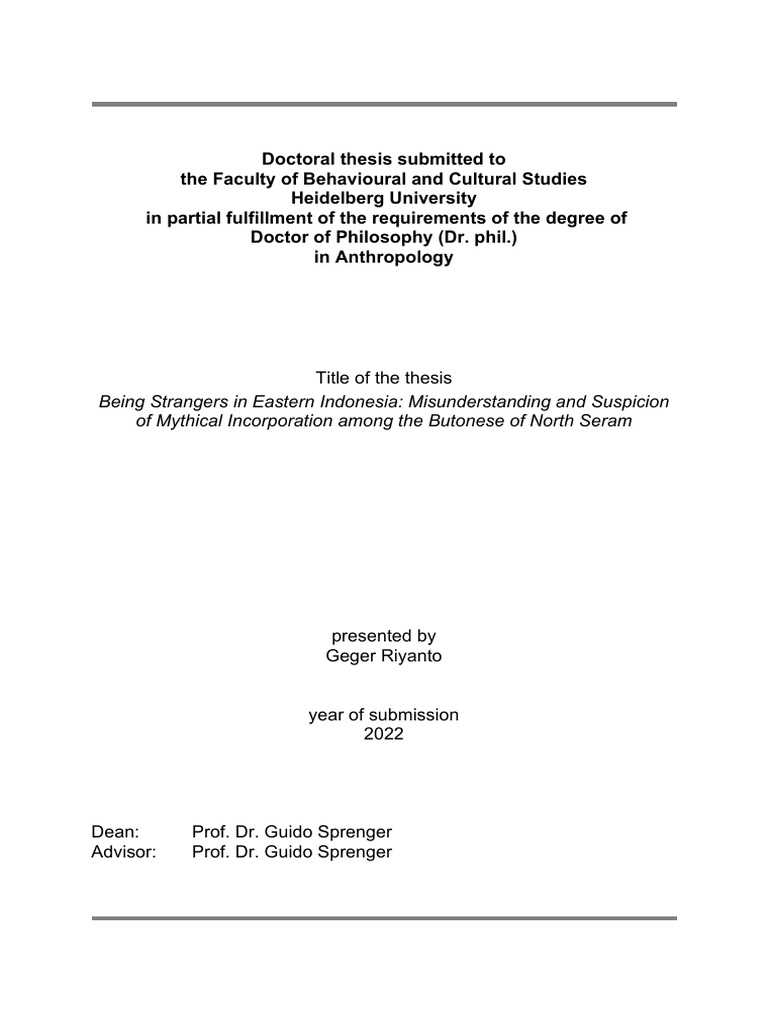 Butonese Identity and Myth in Seram | PDF | Narrative | Consciousness