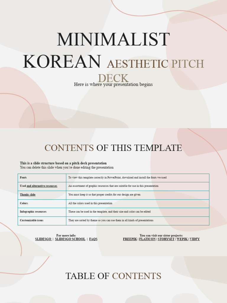 Minimalist Korean Aesthetic Pitch Deck | PDF | Planets | Planets In ...