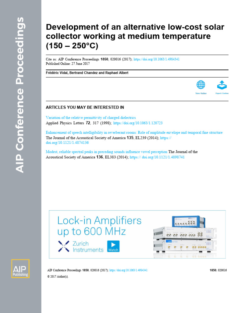 Low Cost Solar Capturin System | PDF | Mirror | Optics