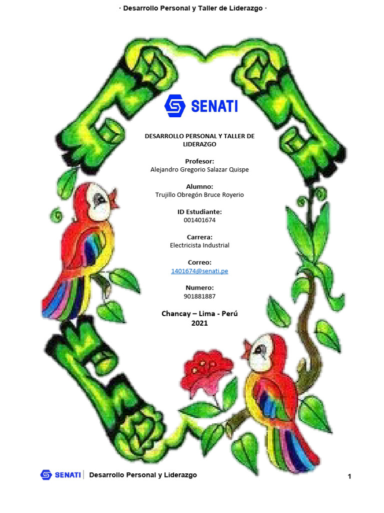 Actividad Entregable N 2 Desarrollo Personal y Taller de Liderazgo ... Actividad Entregable N 2 Desarrollo Personal y Taller de Liderazgo ...