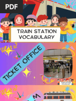 Train Station Vocabulary and Examples | PDF | Baggage | Railroad Car