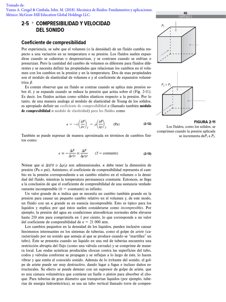 Lectura 2 Viscosidad Compresibilidad | PDF | Gases | Líquidos