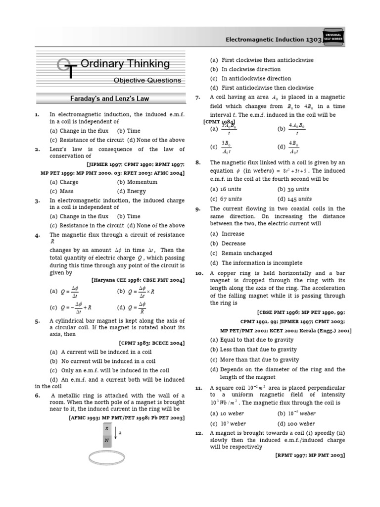 EMI Assignment | PDF | Electromagnetic Induction | Inductor
