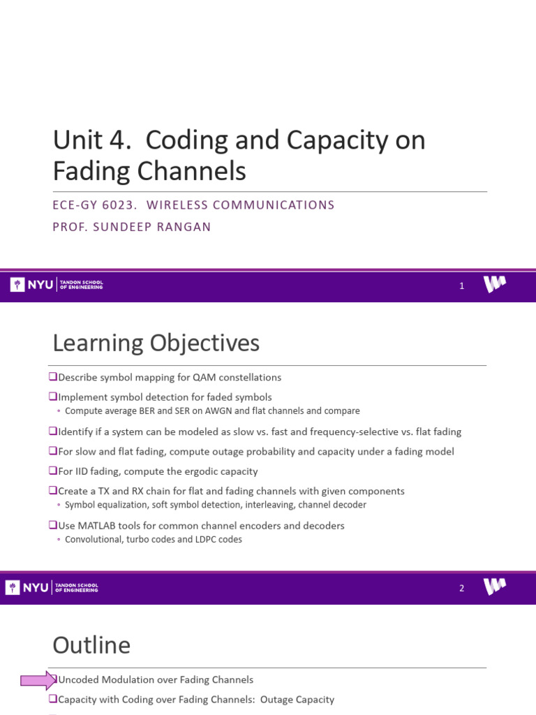 Unit04 Coding | PDF | Low Density Parity Check Code | Radio Technology