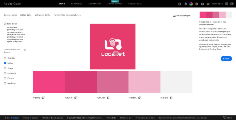 Tema de Cores A Partir de Imagens - Adobe Color | PDF | Ciberespaço ...