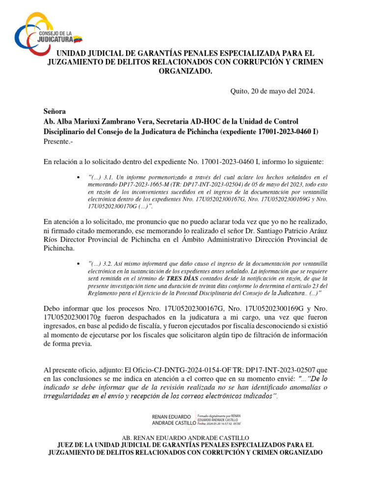 Oficio PDF | PDF | Gobierno | Justicia
