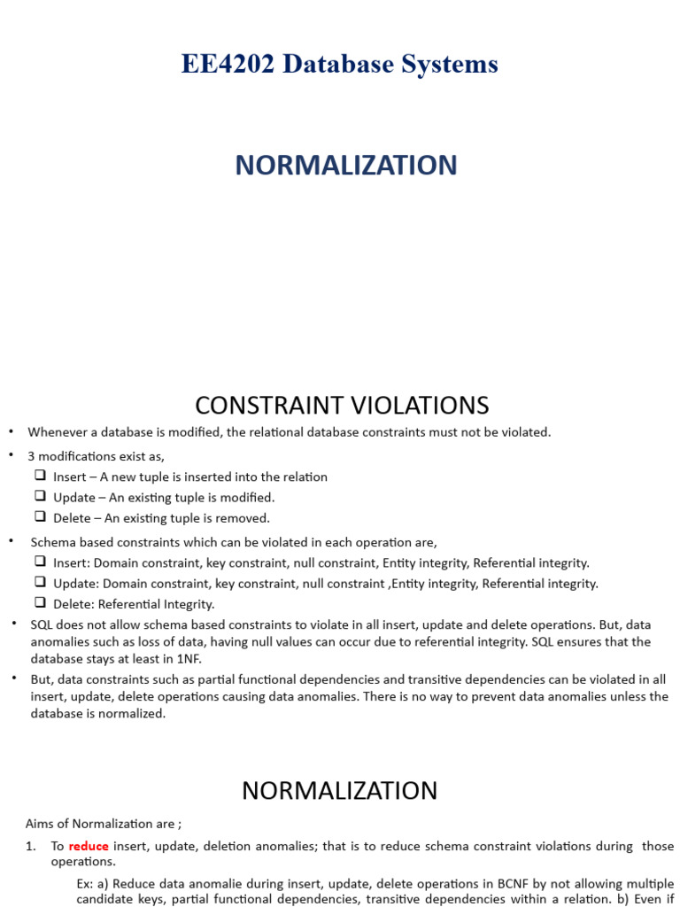 5 Normalization | Download Free PDF | Relational Database | Data Management