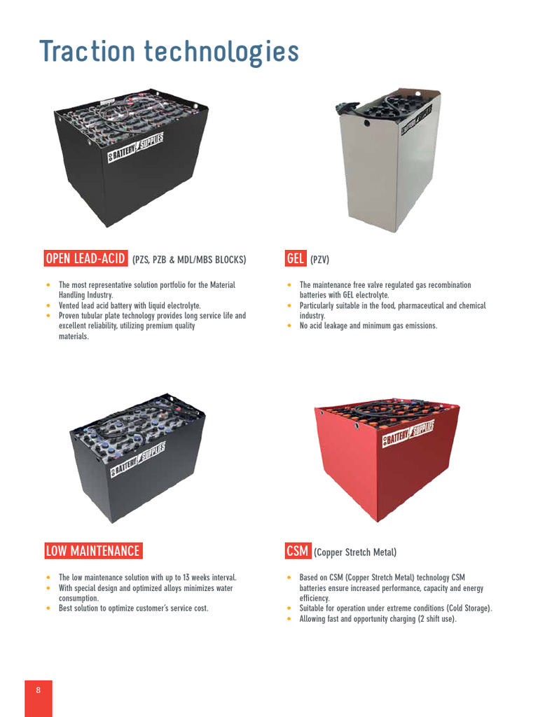 BatterySuppliesEN2023 Traction | PDF | Battery Charger | Lithium Ion ...