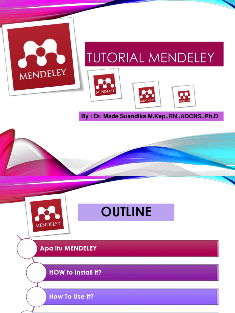 Tutorial Mendeley - DR Made Suandika | PDF | Komputer
