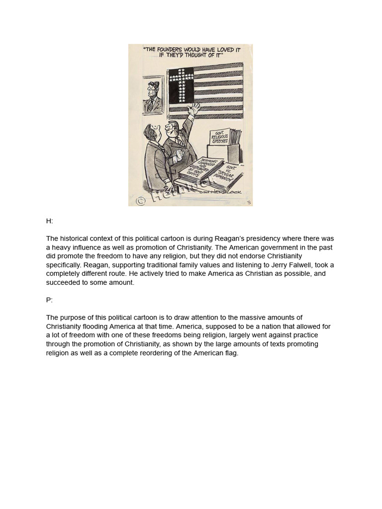 Chris L Political Cartoon | PDF | Ronald Reagan | Government Budget Balance