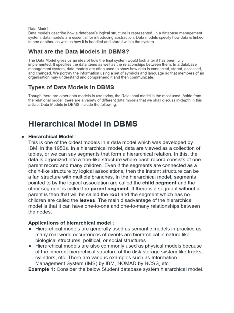 Data Model | Download Free PDF | Relational Model | Relational Database