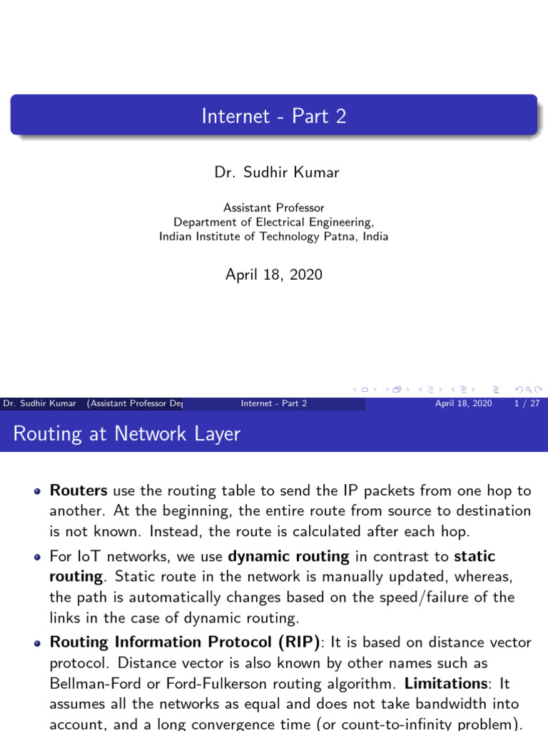 Internet Part2 | PDF | Routing | Wide Area Network