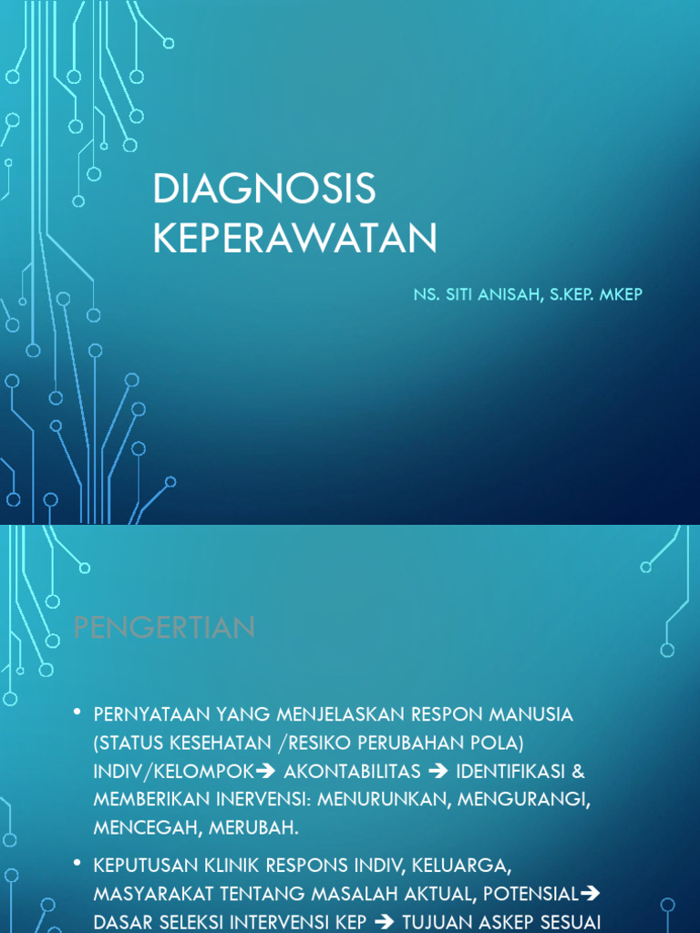 DIAGNOSIS KEPERAWATAN Berpikir Kritis | PDF | Kesehatan Holistik ...