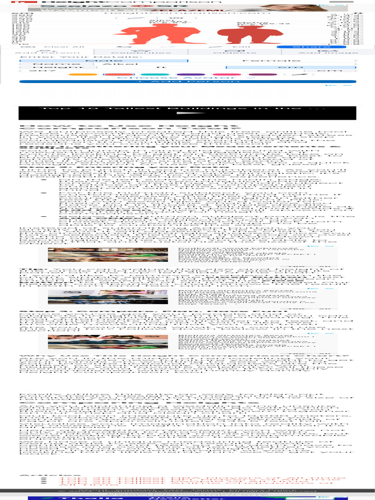 Height Comparison Tool Guide | PDF