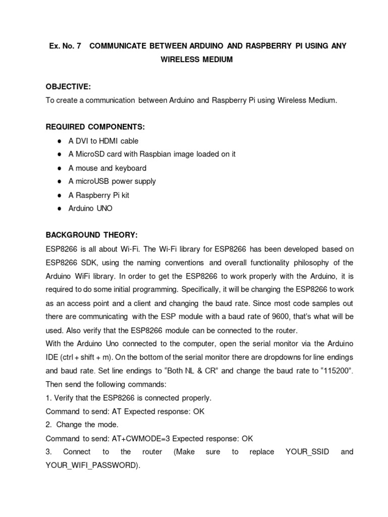 Ex 7 | PDF | Arduino | Capacitor