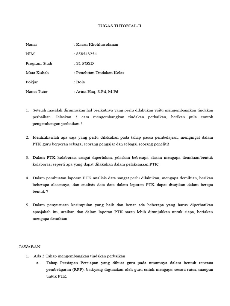 Tugas Tutorial Ii PTK | PDF | Karier & Perkembangan | Seni