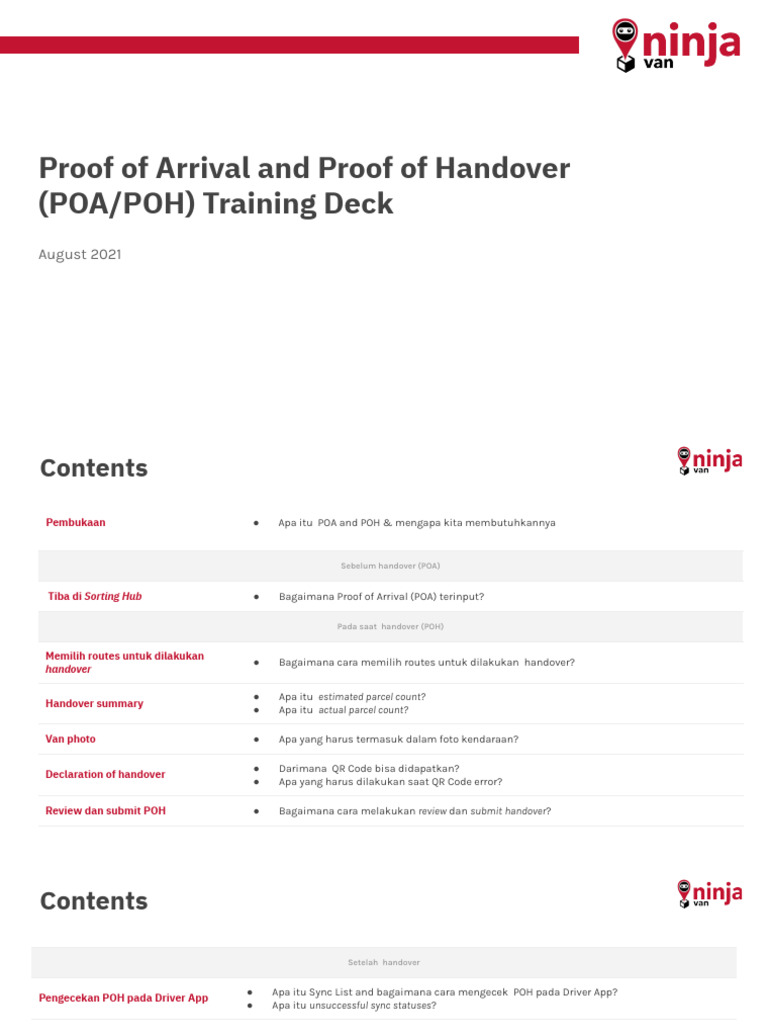 ID POH Training Deck | PDF