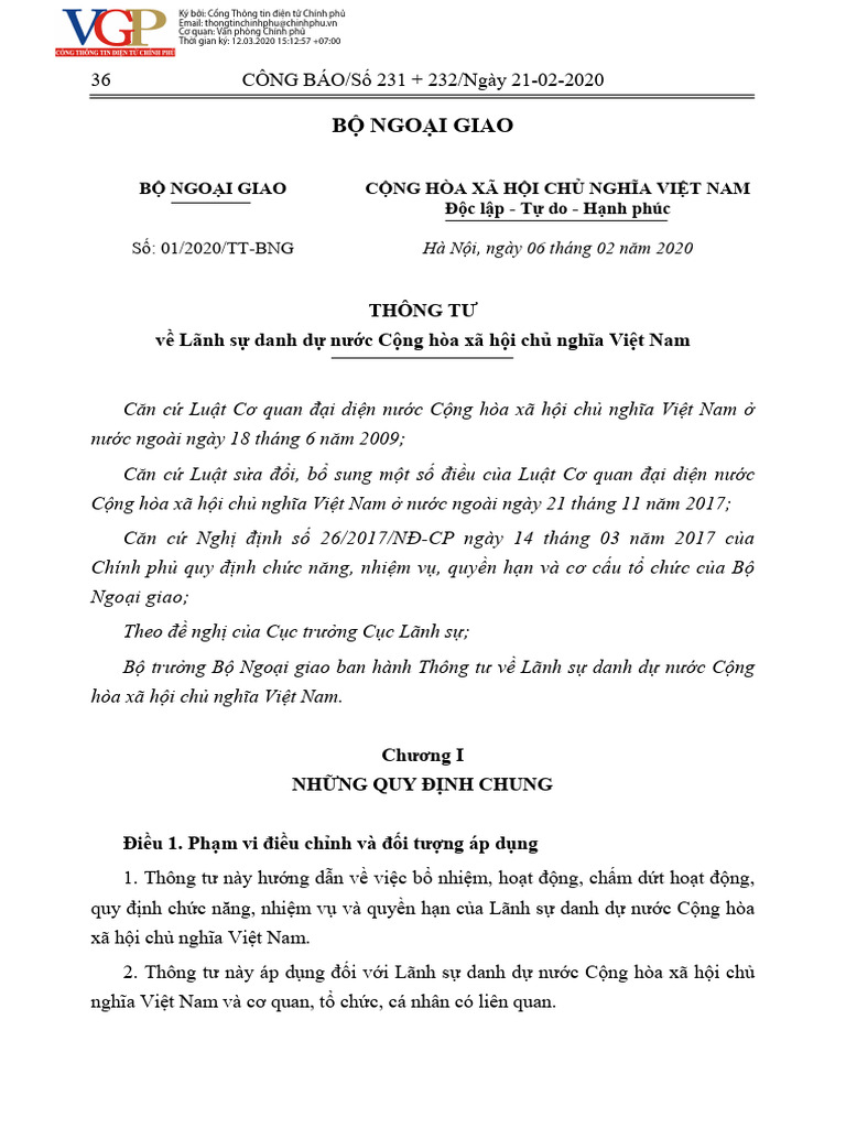 2020 - 231 + 232 - 01-2020-TT-BNG. | PDF