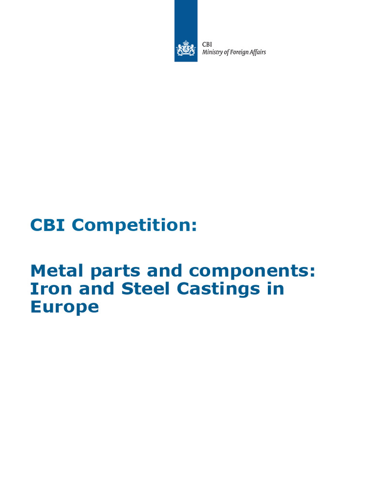 Competition Europe Metal Parts Components Iron Steel Castings 2016 ...