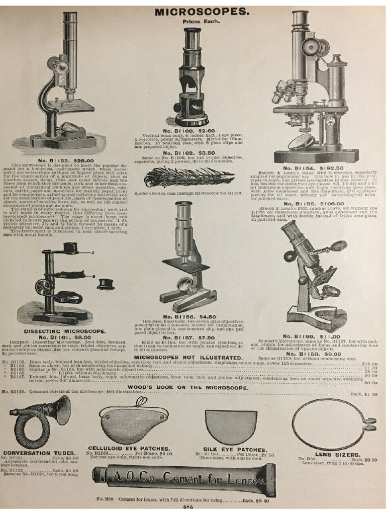 Page of Unknown Microscope Catalogue 4 | PDF