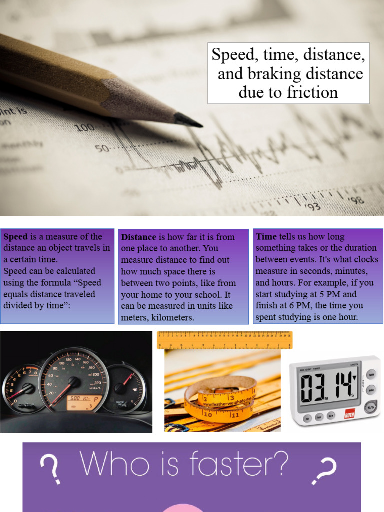 Speed and Braking Distance Explained | PDF | Computers | Technology ...