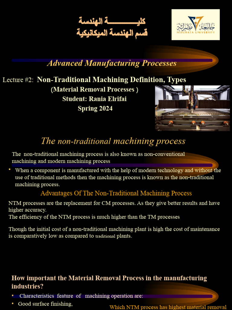 Advanced Manufacturing Processes | PDF | Machining | Materials