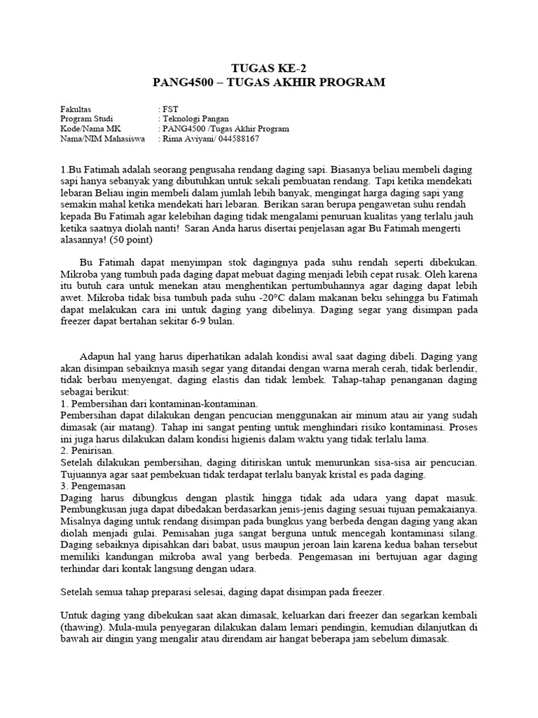 TUGAS KE 2 Pang4500 Set2 | PDF