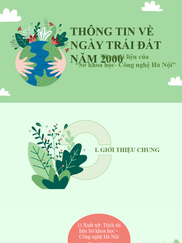 Bai 10 Thong Tin Ve Ngay Trai Dat Nam 2000 | PDF