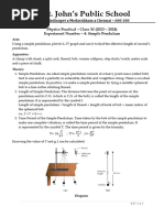 Physics Lab Manual - Class 11 Experiment No. 3 | PDF | Area