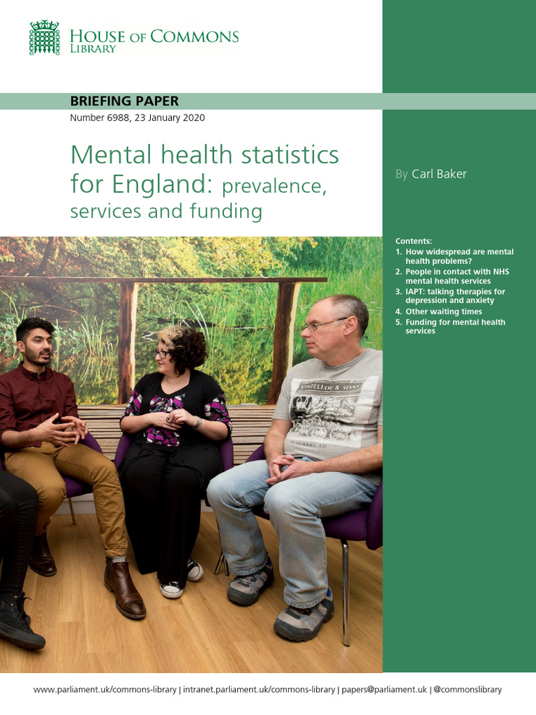 Mental Health Statistics in England | PDF | Mental Health | Mental Disorder